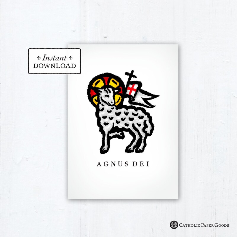 Catholic Lamb of God Art - Etsy