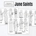 June Saints Coloring Pages: Catholic Homeschool Activity (printable PDF ...
