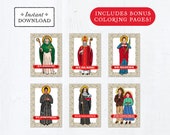 Catholic Saint Trading Cards February Set 1 Printable - Etsy