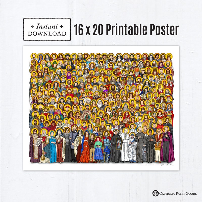 All Saints Poster - Etsy