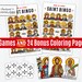 Saint Bingo Game Memory Game BUNDLE: BONUS Coloring Pages May & June ...