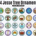 24 Jesse Tree Printable Ornaments PDF, Coloring Page Ornaments ...