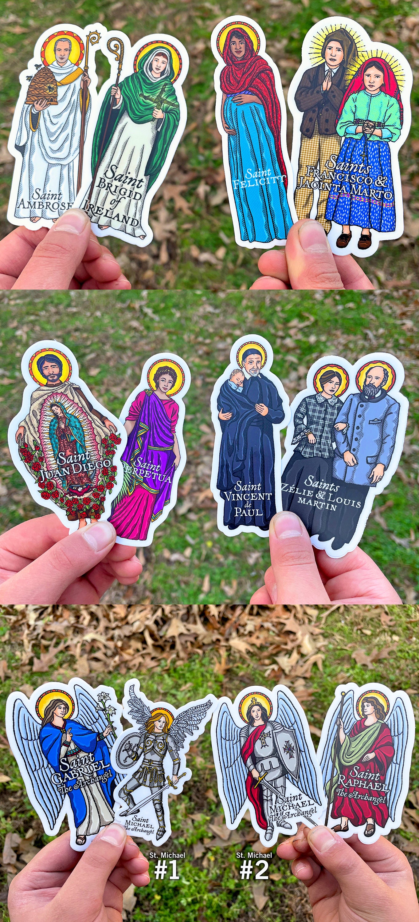 Catholic Saints 4 Inch Individual Die Cut Vinyl Stickers Peel | Etsy