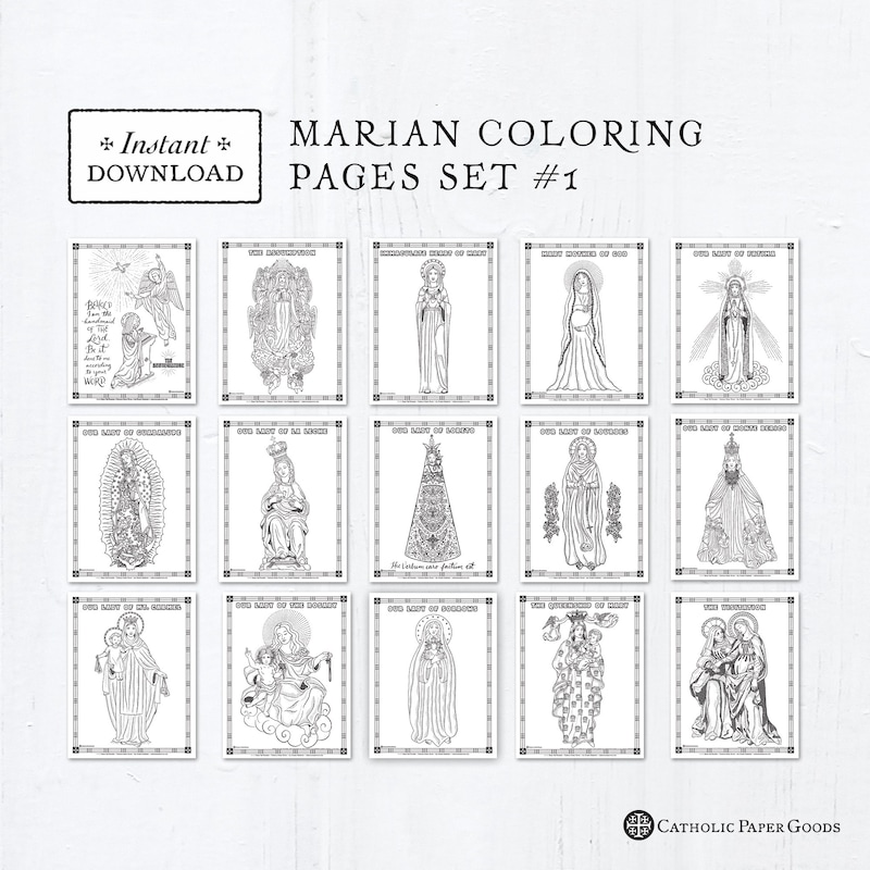 Rosary Coloring Sheet - Etsy