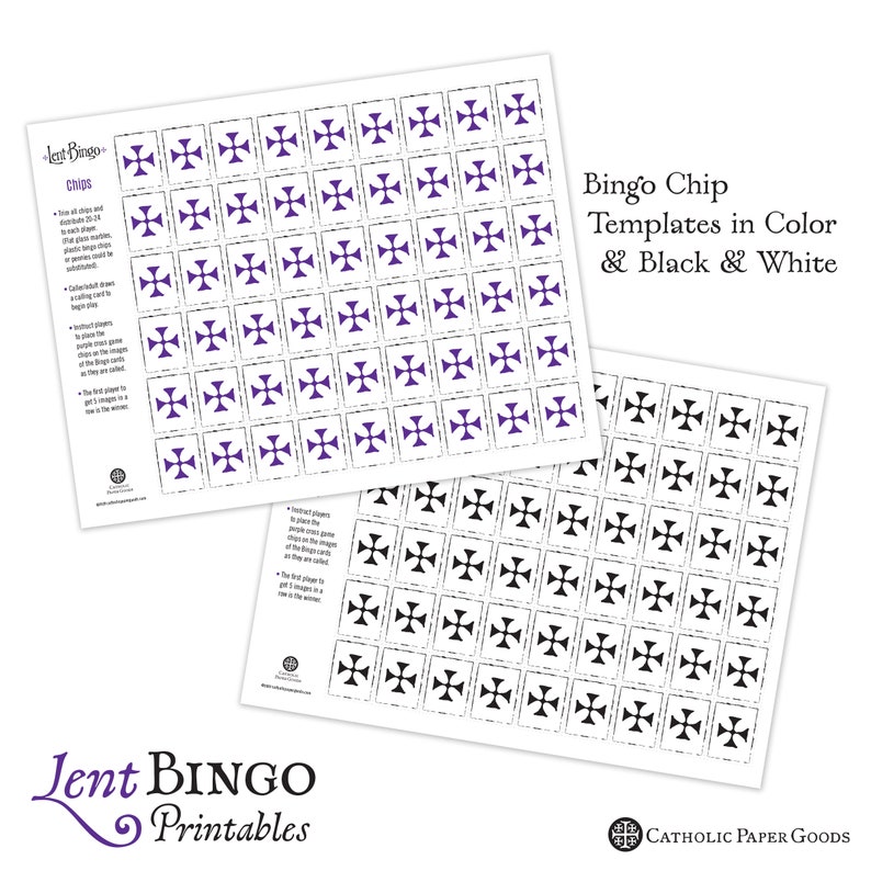 Catholic Lent Bingo Game: Printable Activity for Kids (PDF) - Etsy
