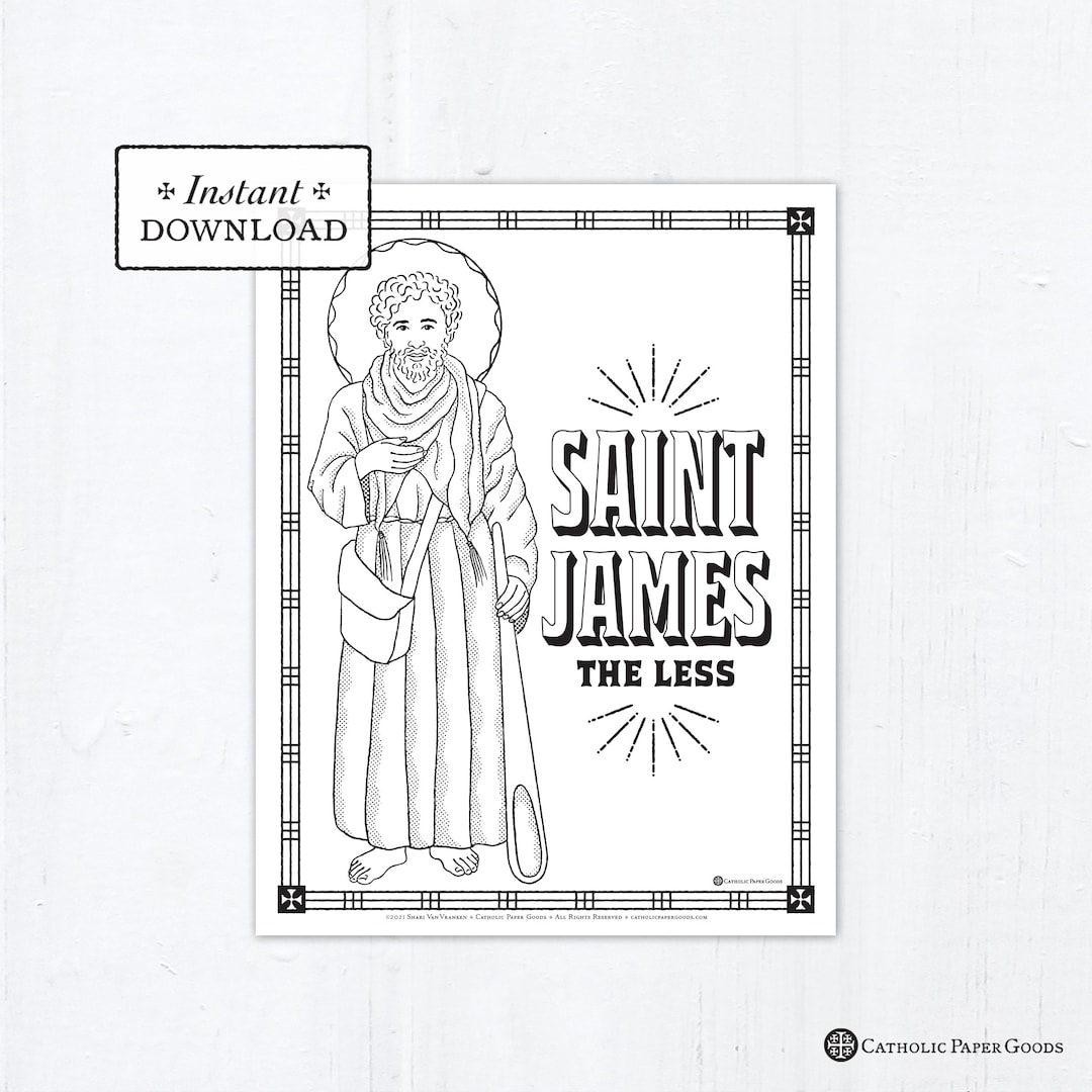 Catholic Coloring Page - Saint James the Less - Catholic Saints ...