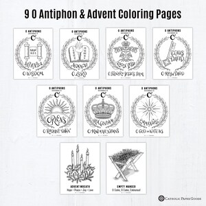 Advent PDF Bundle: Bingo, Coloring Pages, Jesse Tree Ornaments, O ...