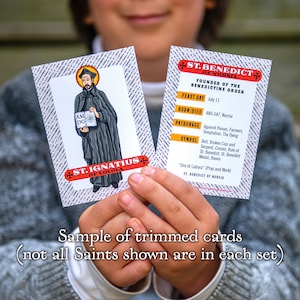 Catholic Saint Flash Cards January Set #1 - Printable - PLUS Bonus ...