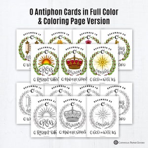 Advent PDF Bundle: Bingo, Coloring Pages, Jesse Tree Ornaments, O ...