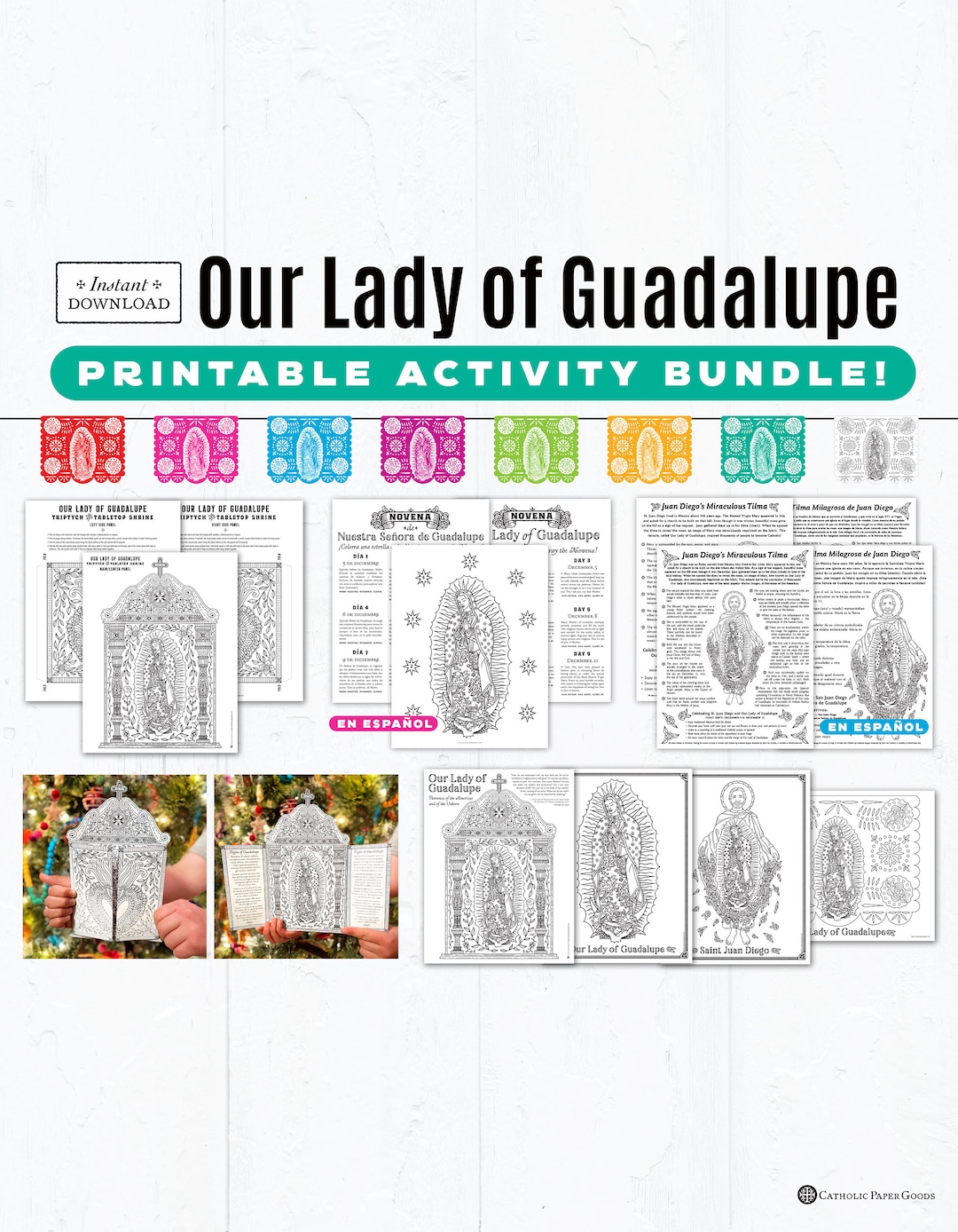Our Lady of Guadalupe Activity Bundle: Novena, Coloring Pages ...