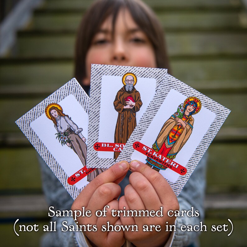 Catholic Saint Flash Cards August Set 1 Printable PLUS | Etsy
