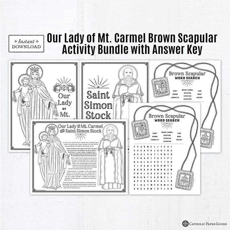 Brown Scapular - Etsy