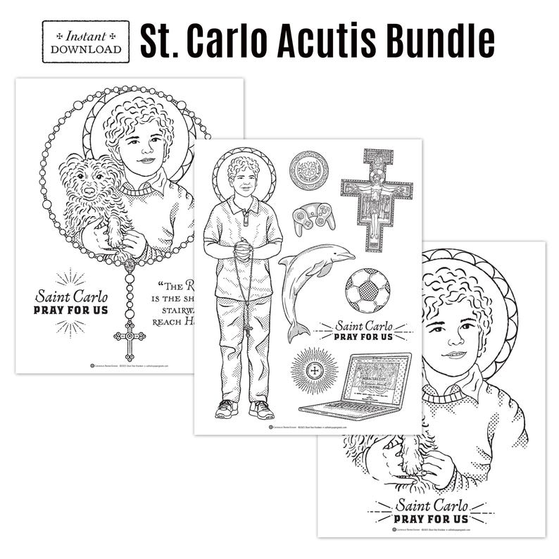 St. Carlo Acutis & St. Pier Giorgio Frassati Catholic Saints Printable ...