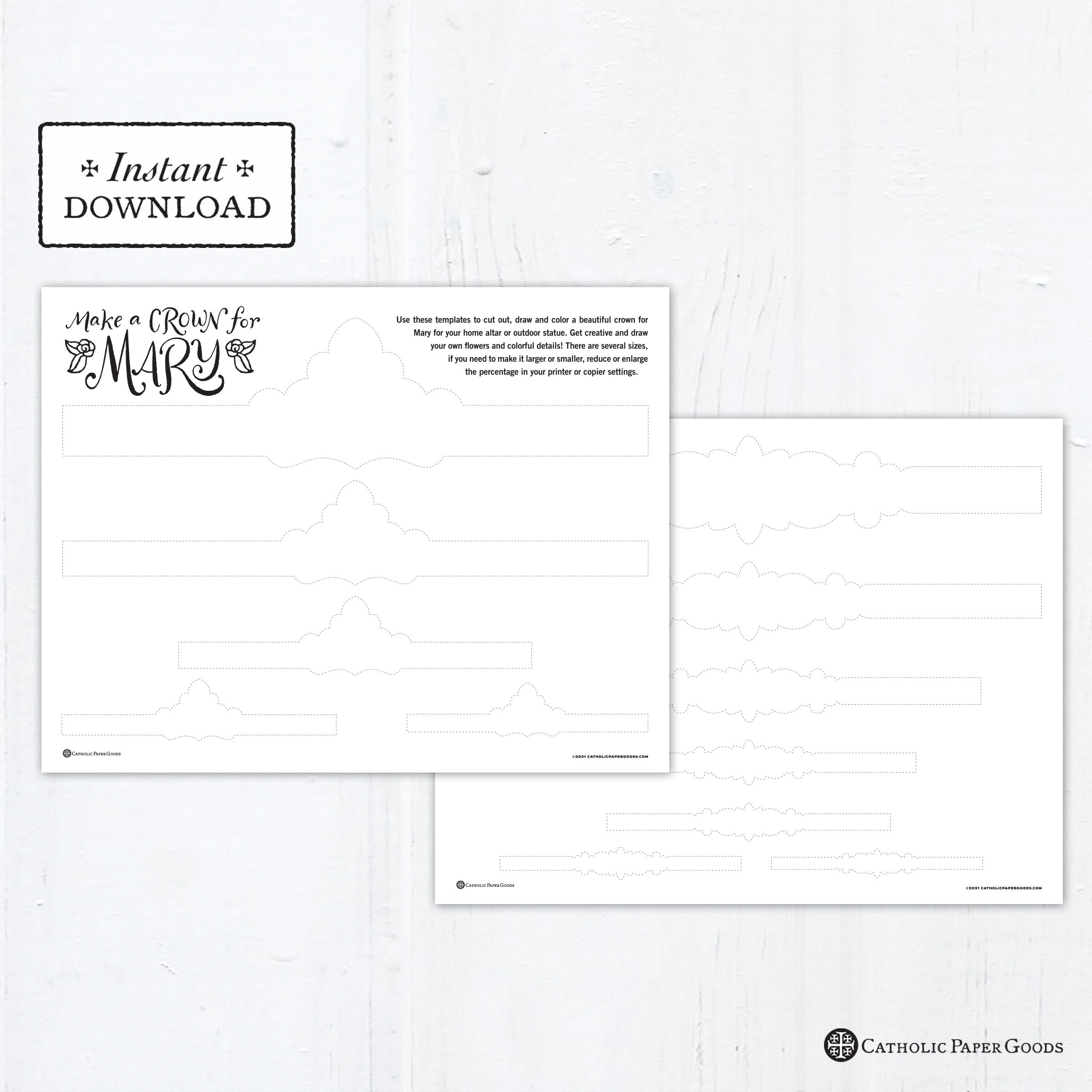 May Crowning Marian Catholic Coloring Pages - 4 Printable Coloring ...