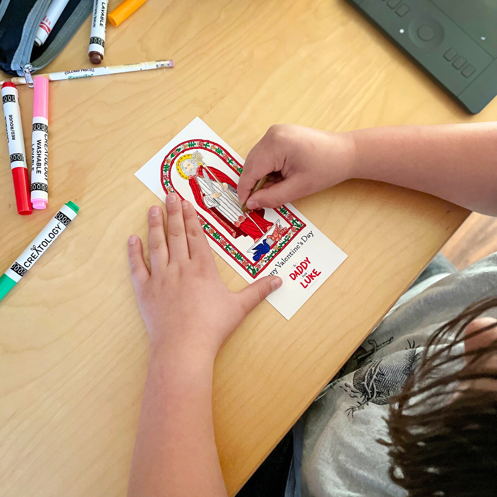 St. Valentine Printable Coloring Page Catholic Exchange Cards, Instant ...