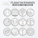 24 Jesse Tree Printable Ornaments PDF, Coloring Page Ornaments ...
