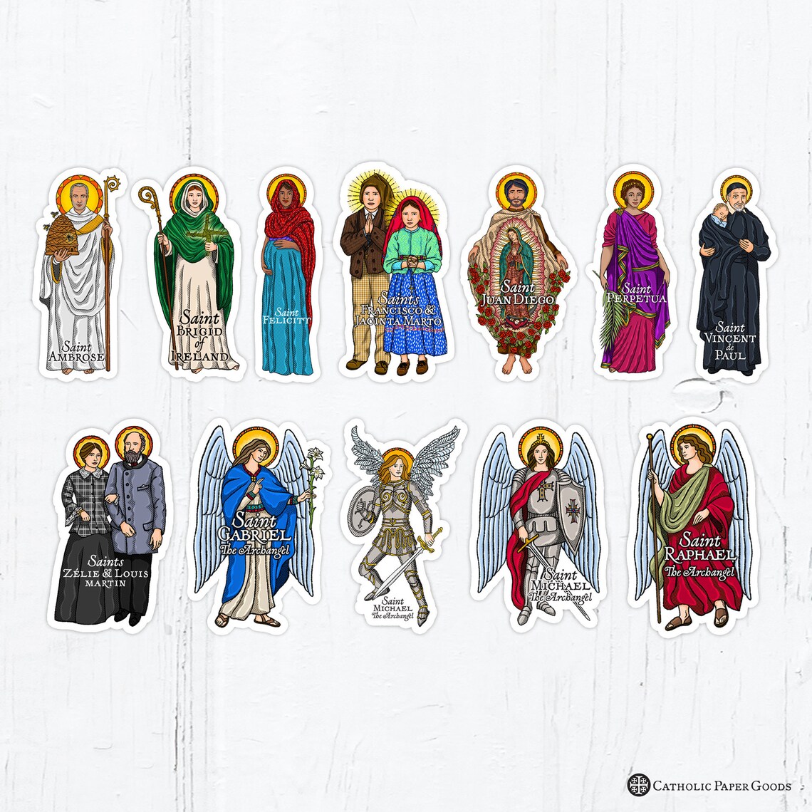 Catholic Saints 4 Inch Individual Die Cut Vinyl Stickers Peel | Etsy