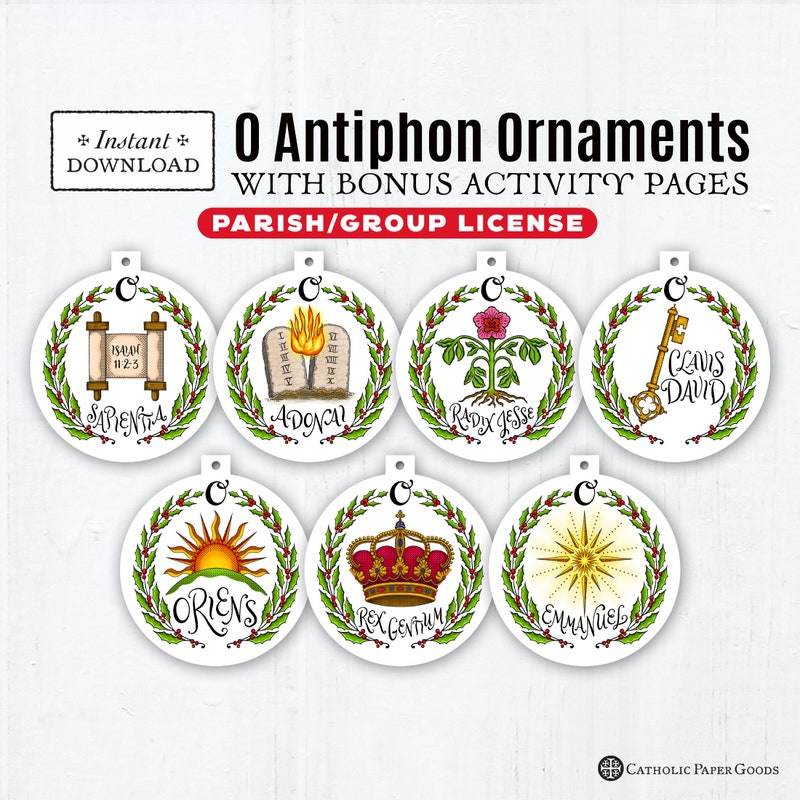 O Antiphons Printable - Etsy