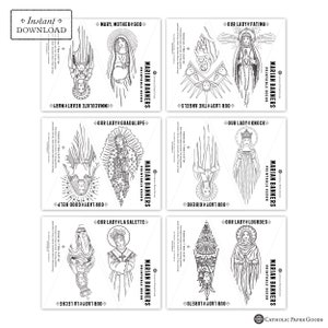Marian Banner Bundle 24 Color Banners & Coloring Page Printable Banners ...