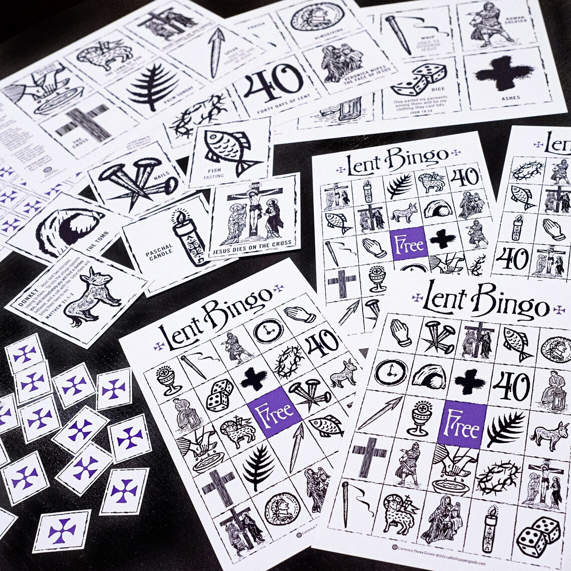 Catholic Lent Bingo Game: Printable Activity for Kids (PDF) - Etsy