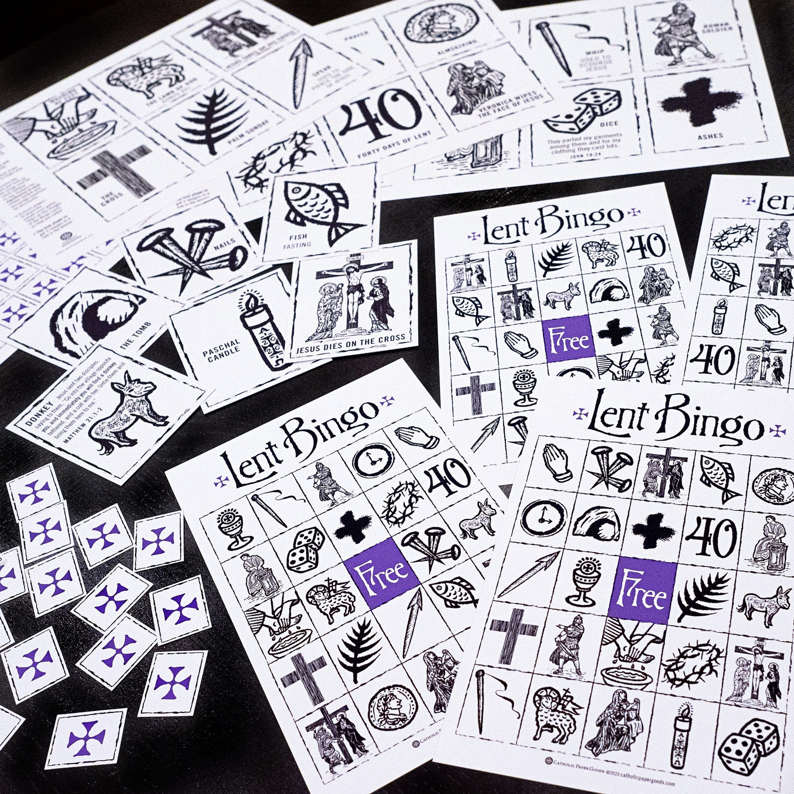 Catholic Lent Bingo Game: Printable Activity for Kids (PDF) - Etsy