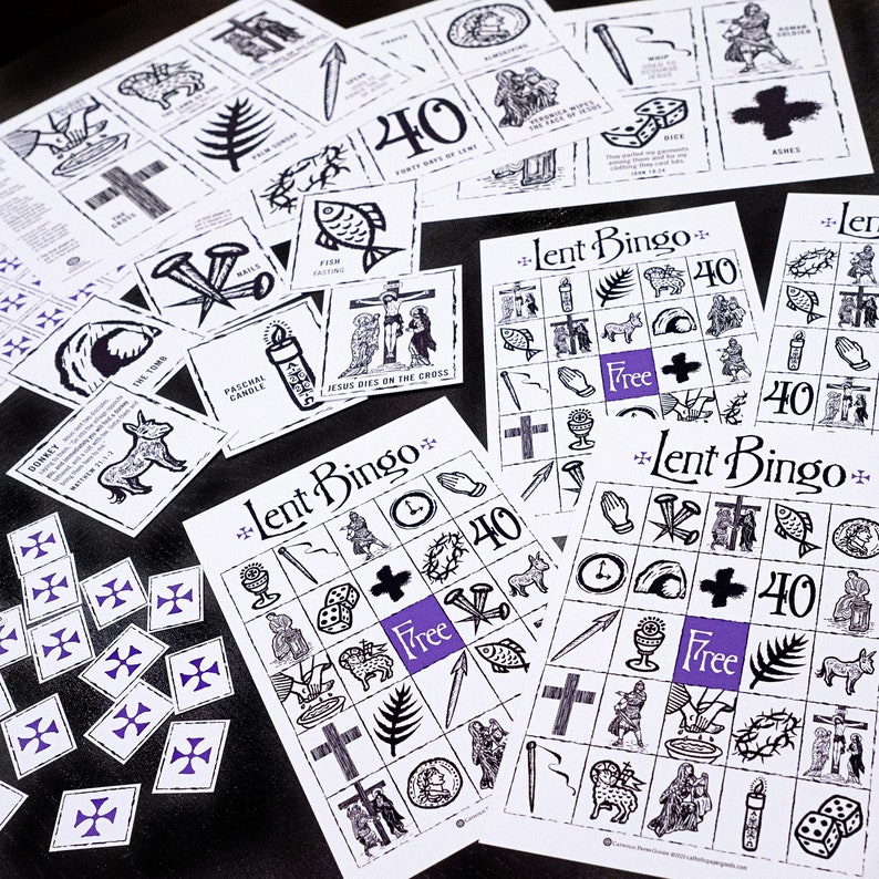 Catholic Lent Bingo Game: Printable Activity for Kids (PDF) - Etsy