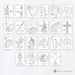 Catholic Coloring Pages Lenten Symbols Bundle of 22 Lent Activity for ...