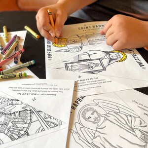 All Saints Day Banner: Coloring Page Saint Banners (PDF) - Etsy