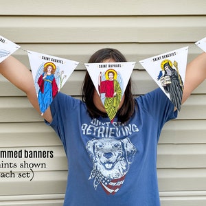 Printable All Saints Day Banner Set 2 Bundle, Color & Coloring Page ...