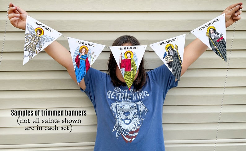 All Saints Day Banner Set: Catholic Party Decor (PDF) - Etsy