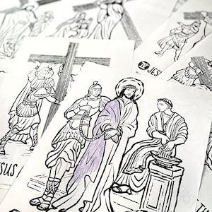 Stations of the Cross Coloring Pages, 14 Catholic Lent Coloring Pages ...