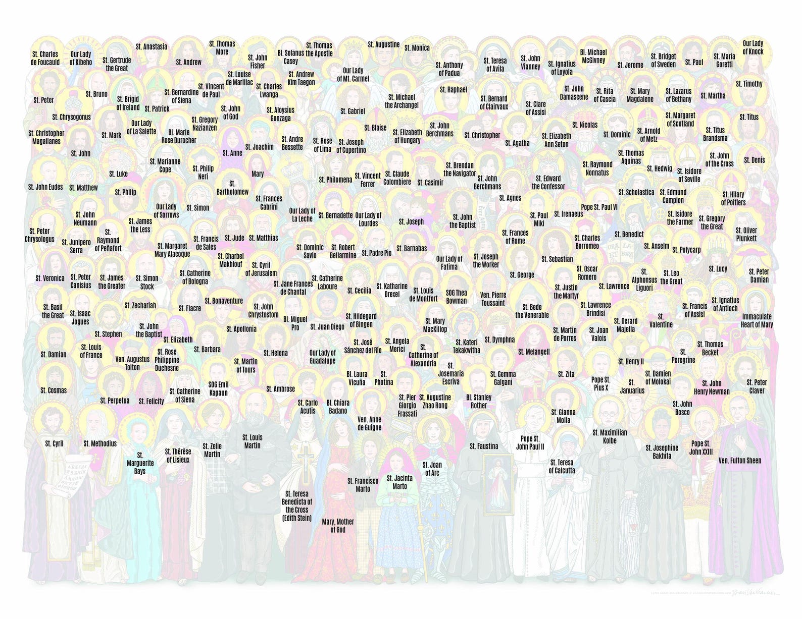 All Saints Printable Poster 16x20, All Saints Day Decoration, Instant ...