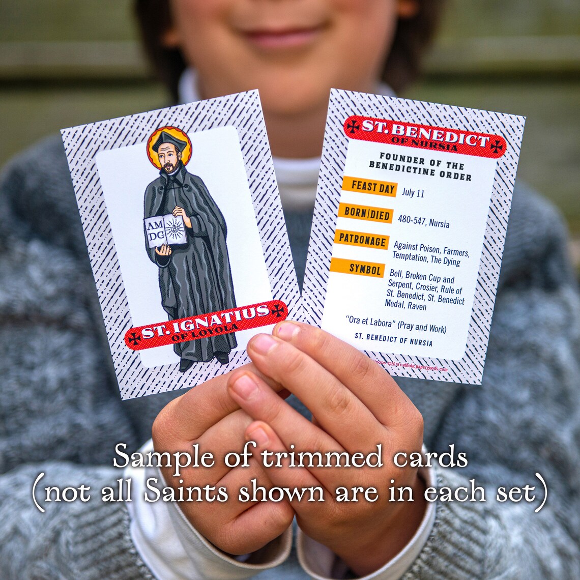 Catholic Saint Trading Cards April Set 1 Printable PLUS | Etsy