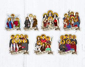 Craft Supplies & Tools Female Saint Sticker Sheet Stickers etna.com.pe