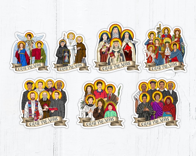 Saint Squads, Saint Groups 3 Inch AND 4 Inch Die Cut Vinyl Stickers ...