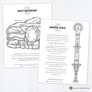 Holy Week Coloring Pages, Bundle of 14, Printable Palm Sunday Spy ...