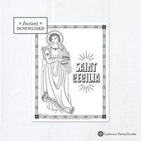 Printable July Saint Coloring Pictures, St. Kateri and St. Veronica ...