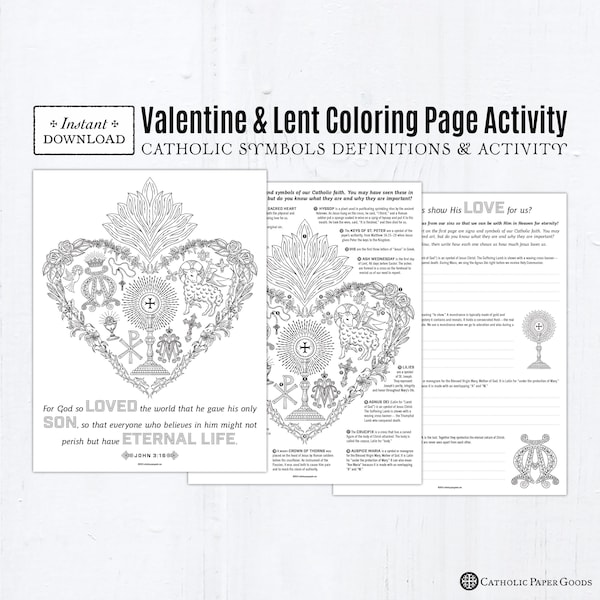 Lent Coloring Sheets - Etsy