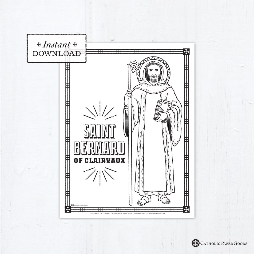 Patron Saint Bernard Coloring Pages