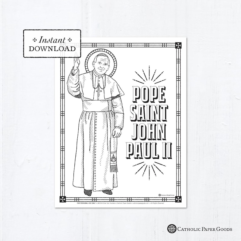 John Paul Ii - Etsy