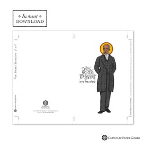 Venerable Pierre Toussaint Card - Art Print - Instant Download ...