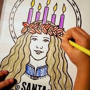 Saint Lucy Day Activity Bundle: Coloring Pages & Games (printable PDF ...