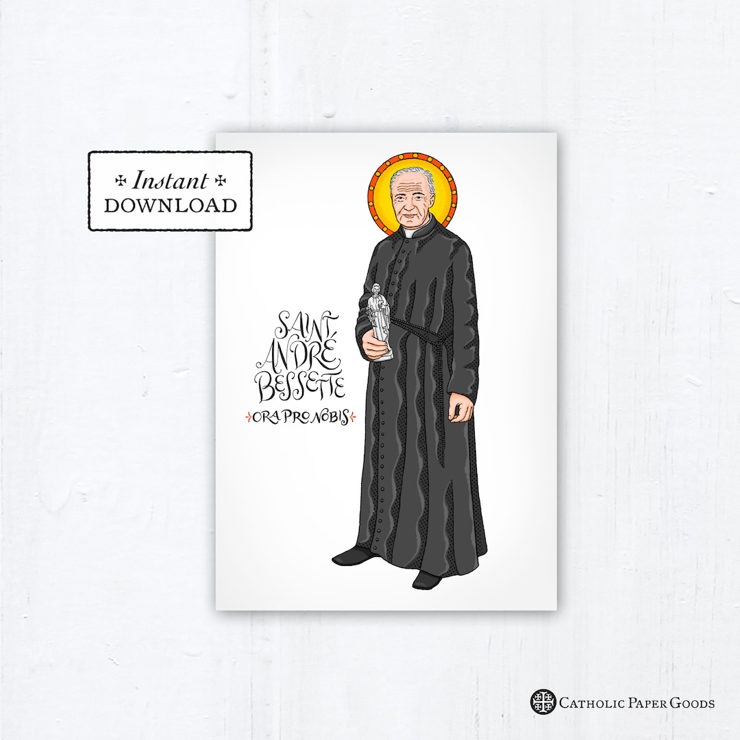 Saint Andre Bessette Card, Art Print, Instant Download, Downloadable ...