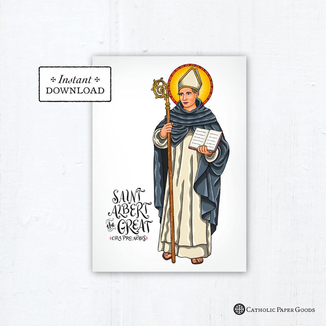 Saint Albert the Great Art Print & Greeting Card: Catholic Confirmation ...