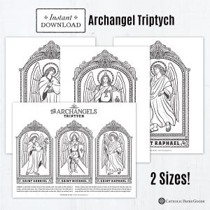 Archangels Activity Bundle: Coloring Pages, Maze, Puzzles (printable ...