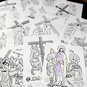Stations of the Cross Coloring Pages, 14 Catholic Lent Coloring Pages ...