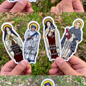 Catholic Saints 4 Inch Individual Die Cut Vinyl Stickers Peel & Stick ...
