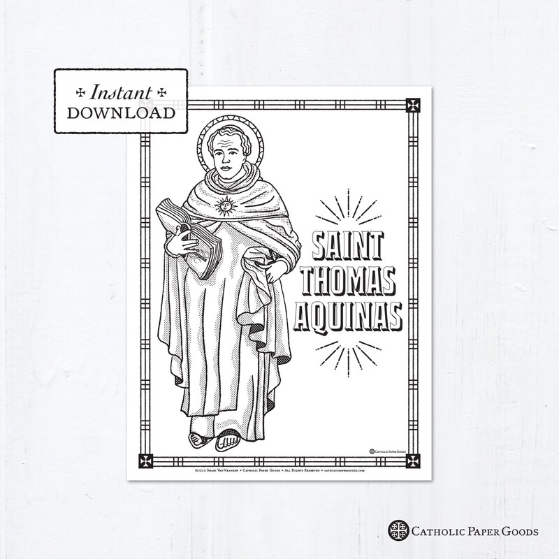Saint Thomas Aquinas - Etsy