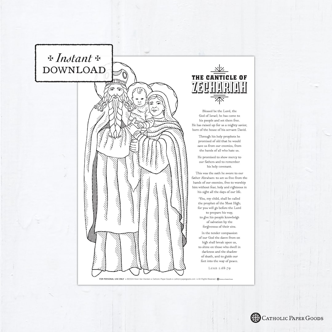 The Nativity of Saint John the Baptist Catholic Coloring Page, Catholic ...