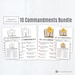 Ten Commandments Printable Bundle: Catholic Classroom Decor (PDF) - Etsy